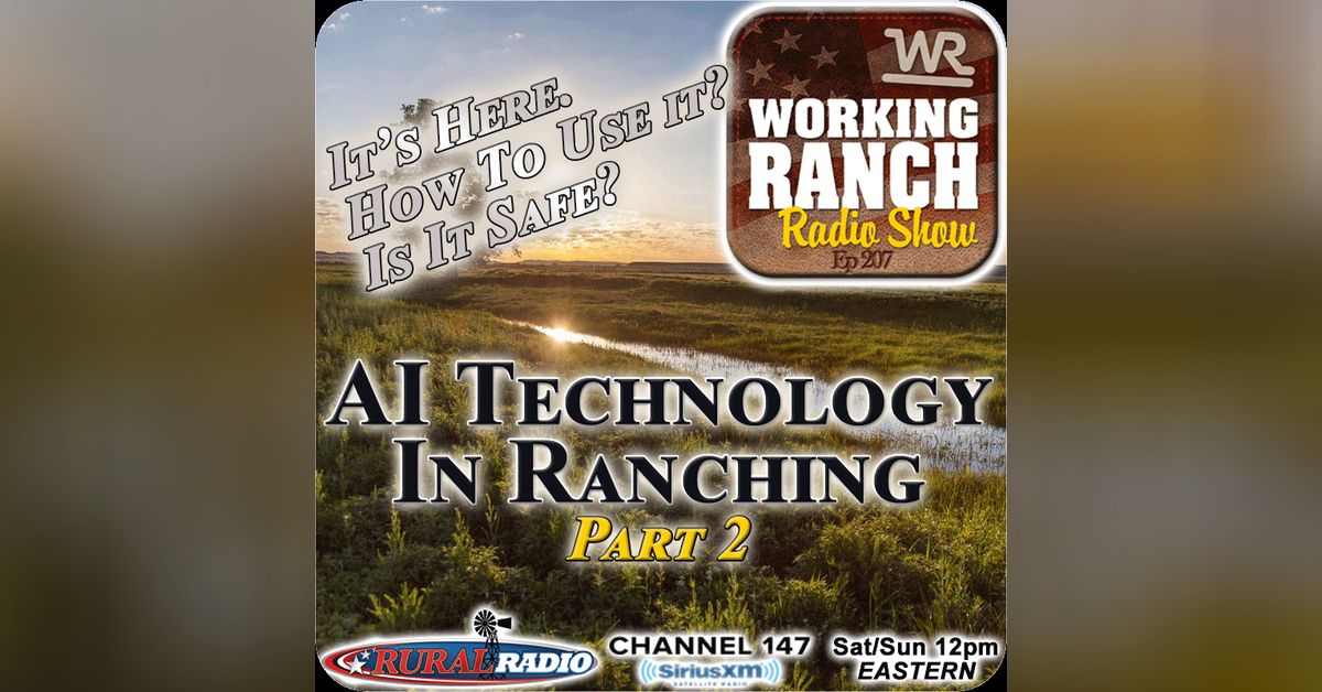 Ep 207: AI Technology: Part2 – It's Here, How Do We Use it ... Is It Safe? | Working Ranch Radio ...