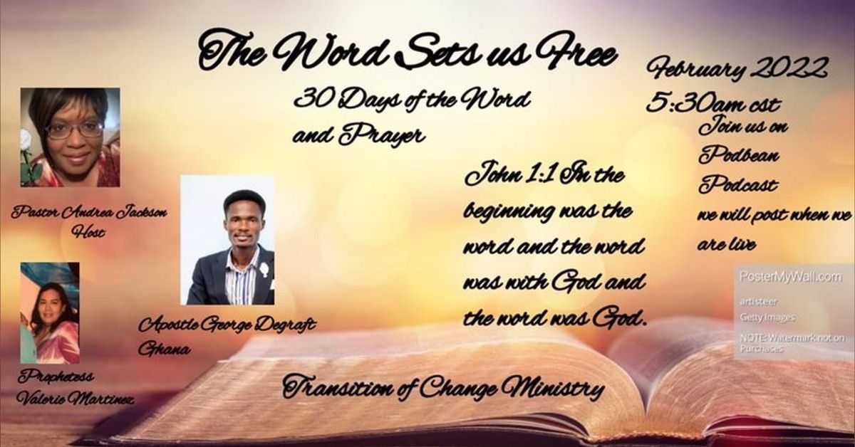 The Word Sets us Free, day 20 of 30 days of the word and prayer | The ...