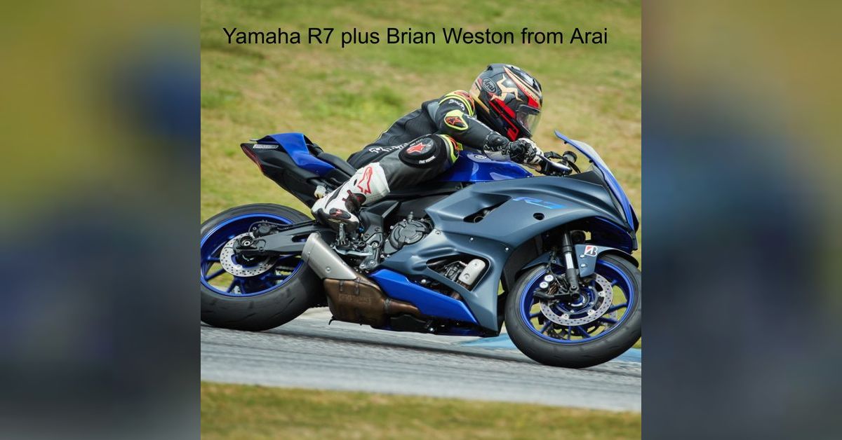 Yamaha R7 plus Brian Weston from Arai | Motos and Friends from Ultimate ...