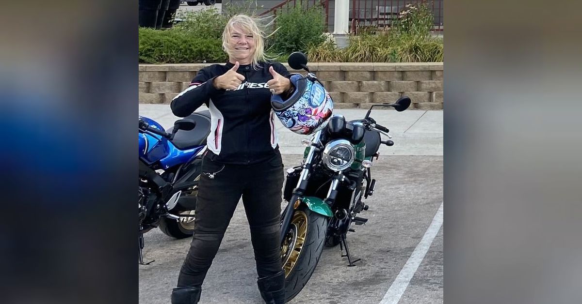 TJ Adams on Kawasaki Z650RS + Freeman Wood tours Europe on BMW K1600GTL ...