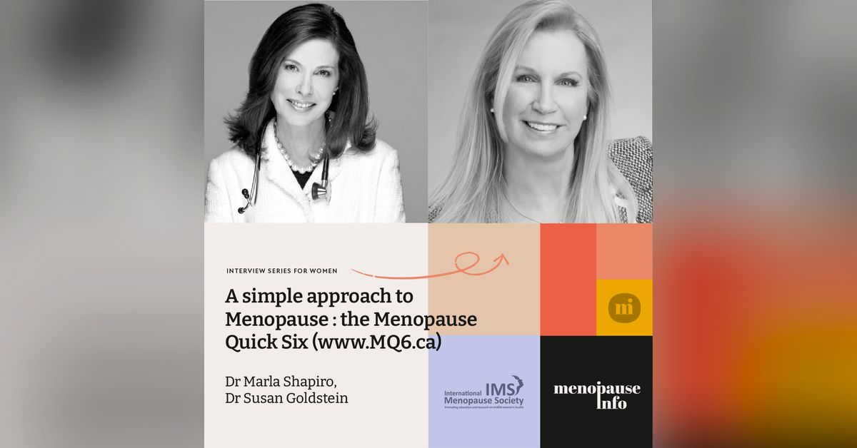 Dr. Susan Goldstein - A simple approach to Menopause : the Menopause ...