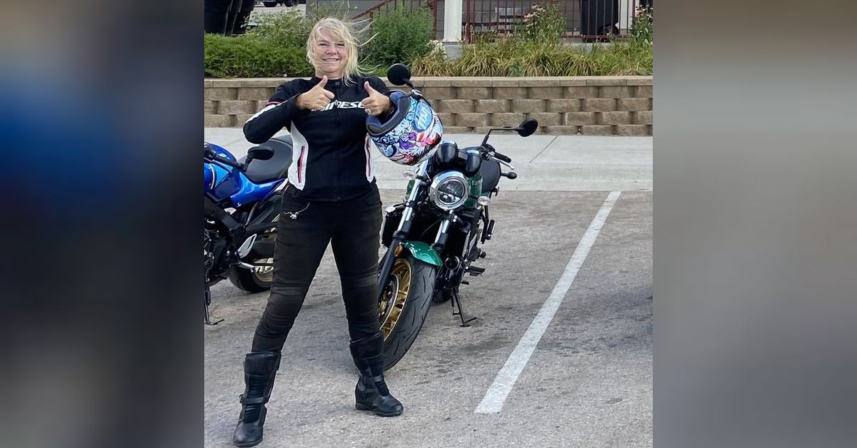 TJ Adams on Kawasaki Z650RS + Freeman Wood tours Europe on BMW K1600GTL ...