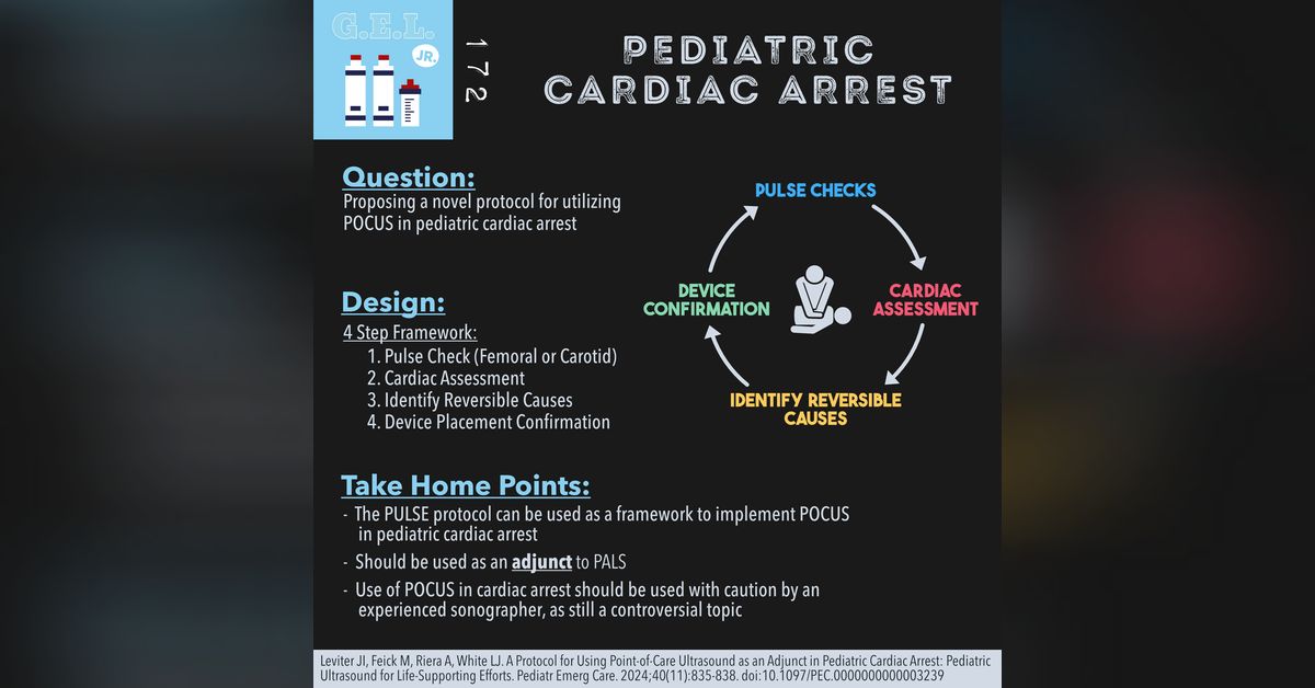 Pediatric Cardiac Arrest | Ultrasound GEL