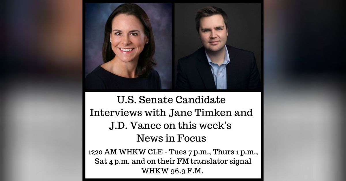 U.S. Senate Candidate Interviews with Jane Timken and J.D. Vance | News ...