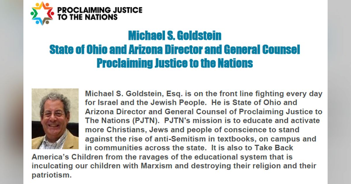 Interview with Mike Goldstein on supporting the State of Israel and ...