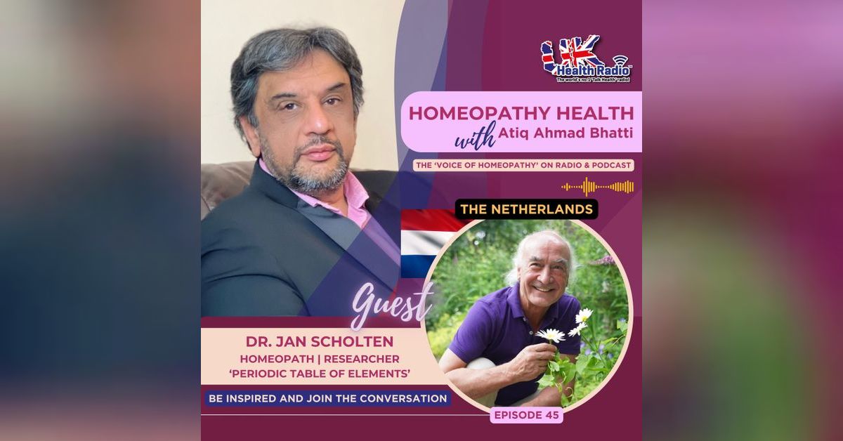 EP45: Homeopathy and the Periodic Table with Dr. Jan Scholten ...