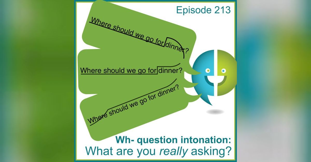 213: Intonation of Wh- Questions | American English Pronunciation Podcast
