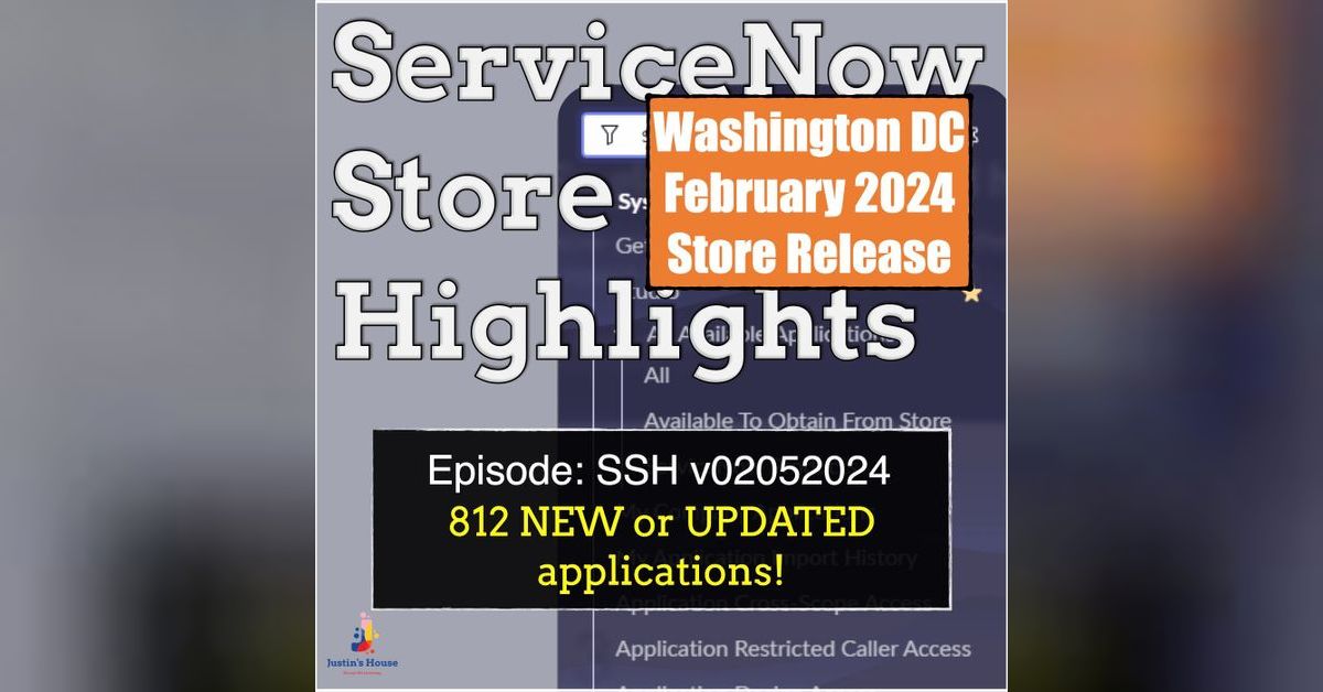 Washington DC February 2024 Store Release (ServiceNow Store Highlights ...