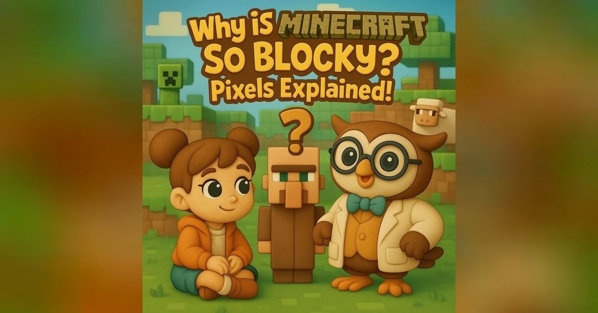 Why is Minecraft So Blocky? Pixels Explained! [STEMcraft Saturday ...