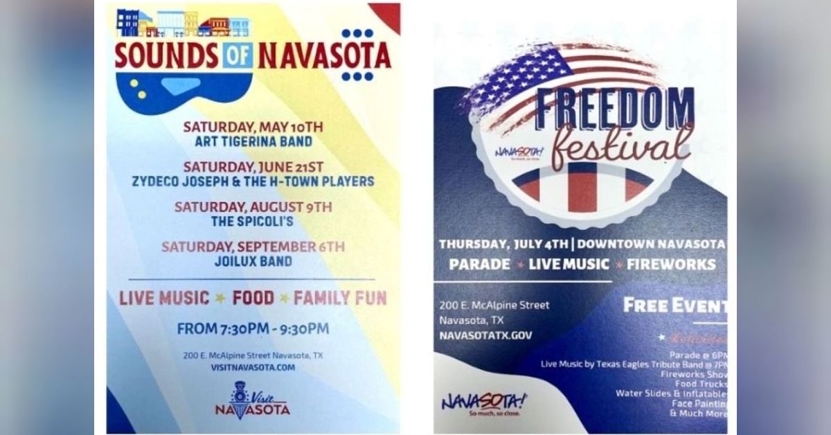 Summer Fun with the "Sounds of Navasota" Concert Series | In The Loop ...