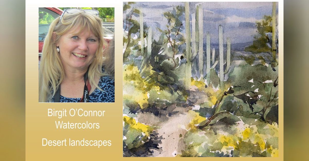 #042 How to Paint a Desert Path in Watercolor | The World of Watercolor ...