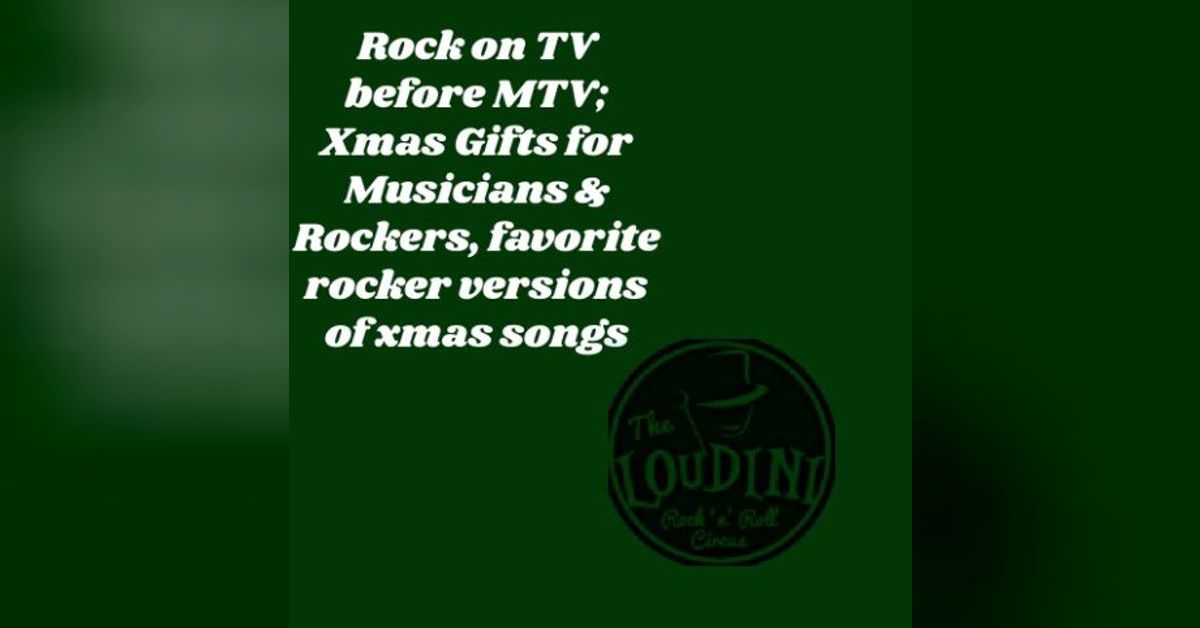Rock on TV before MTV; Xmas Gifts for Musicians & Rockers, favorite ...