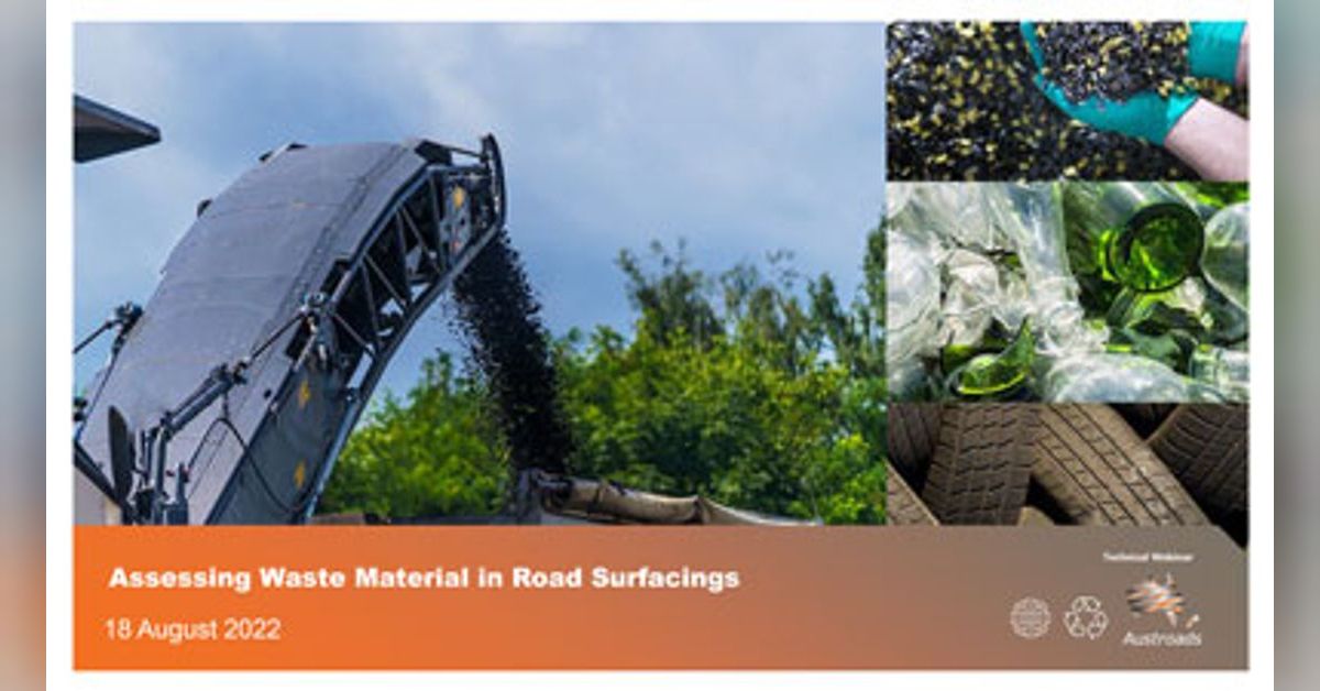 Assessing Waste Material in Road Surfacings | Austroads: Transport ...