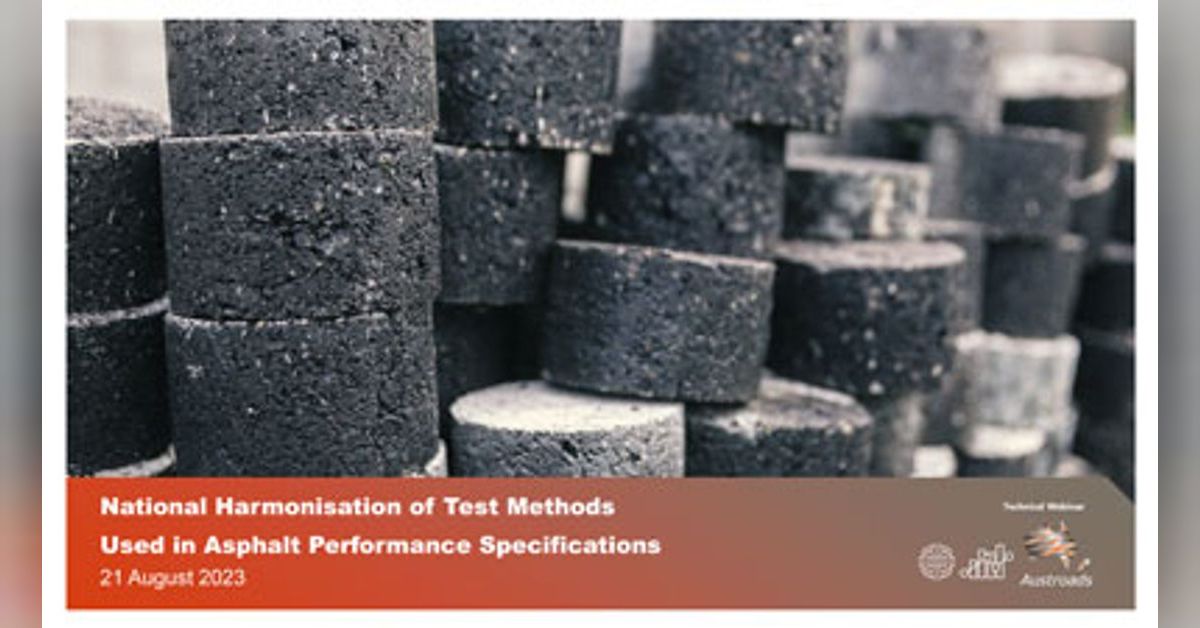 National Harmonisation of Test Methods Used in Asphalt Performance ...