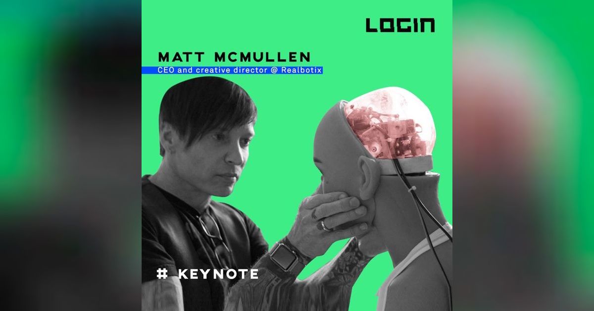 Matt McMullen talks robots & relationships at Login 2018 | Transit Lounge