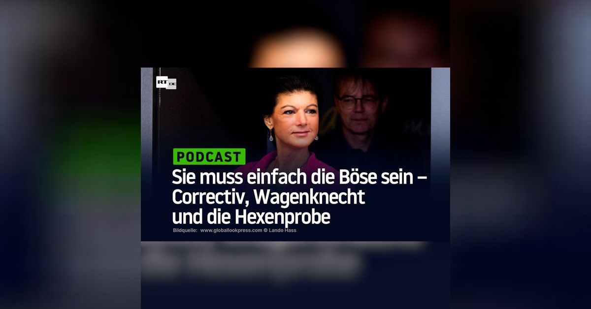 Sie muss einfach die Böse sein – Correctiv, Wagenknecht und die ...