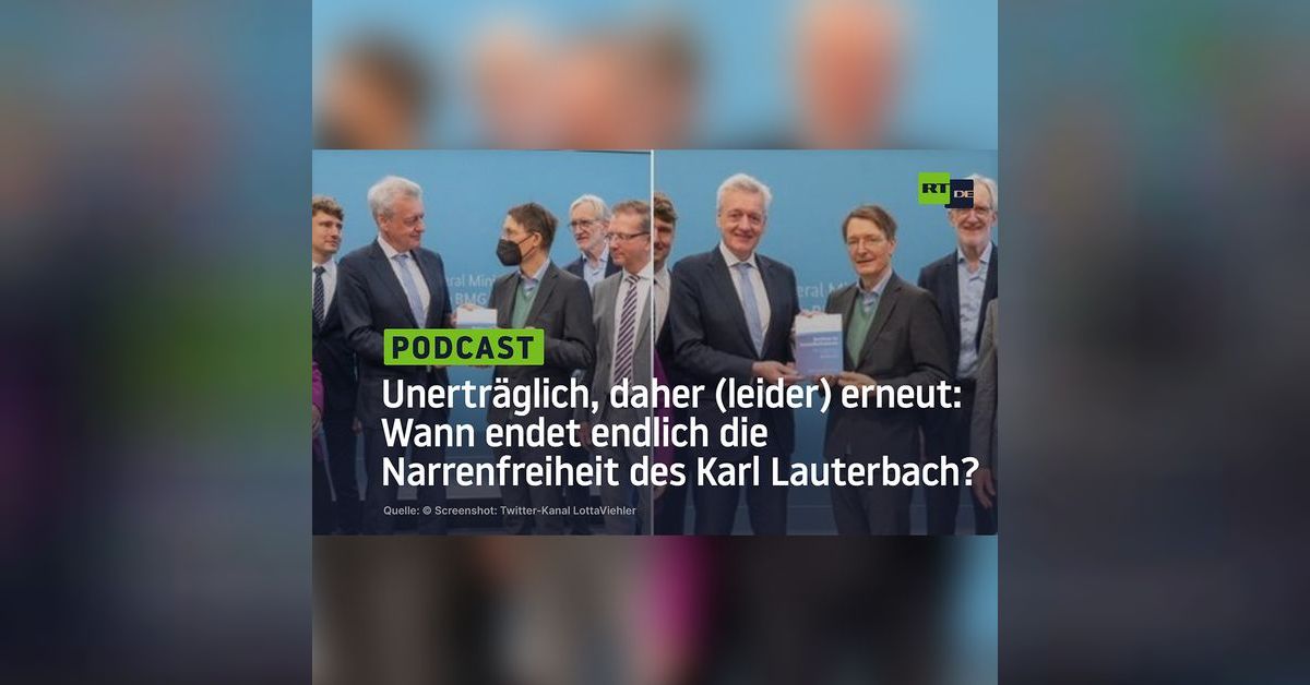 Unerträglich, daher (leider) erneut: Wann endet endlich die ...