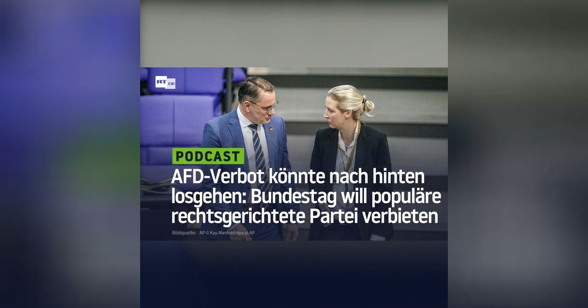 AFD-Verbot könnte nach hinten losgehen: Bundestag will populäre ...