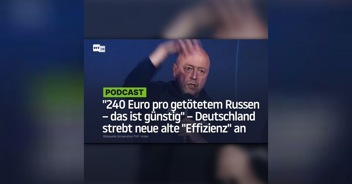 "240 Euro pro getötetem Russen – das ist günstig" – Deutschland strebt ...