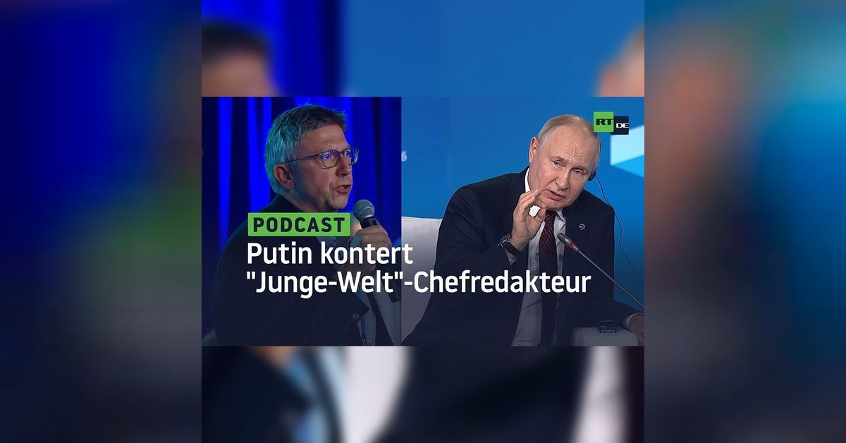 Putin kontert ”Junge-Welt”-Chefredakteur ‒ ”Würden Sie sich um die Causa Chrupalla kümmern?” | RT DE