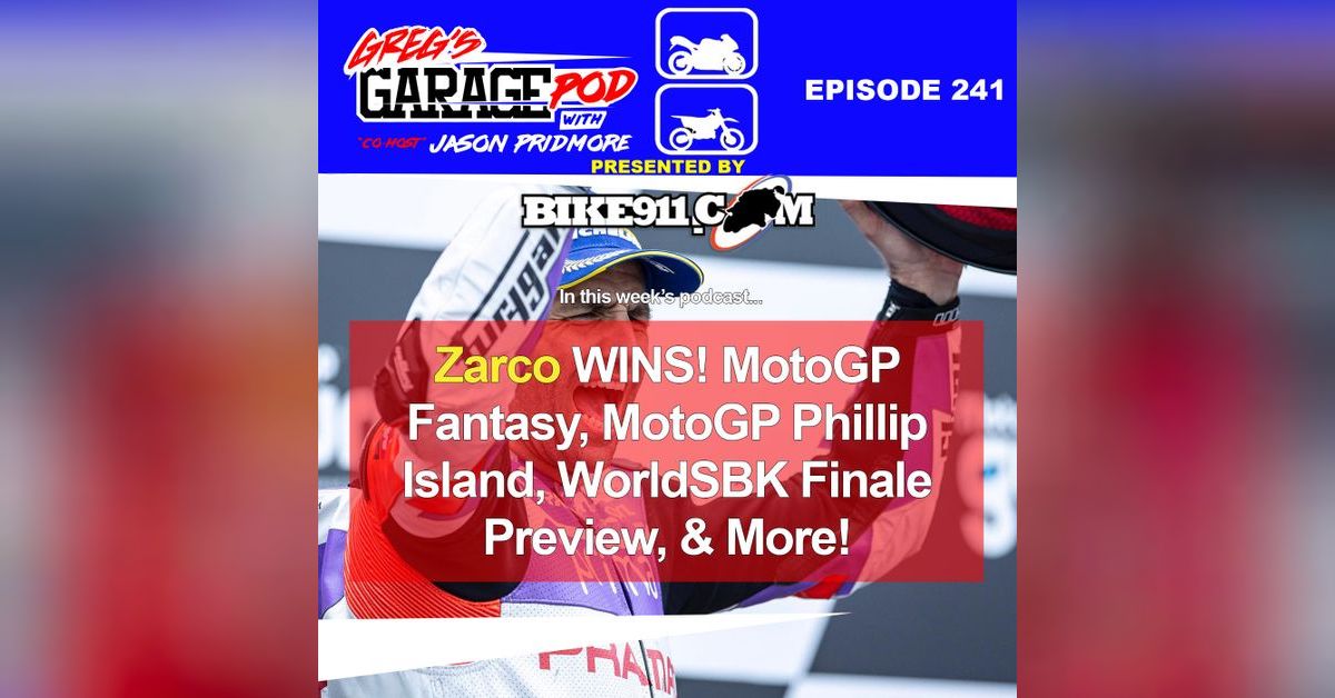 Ep241 - MotoGP Phillip Island, WorldSBK Finale Preview, ARAI News, and ...