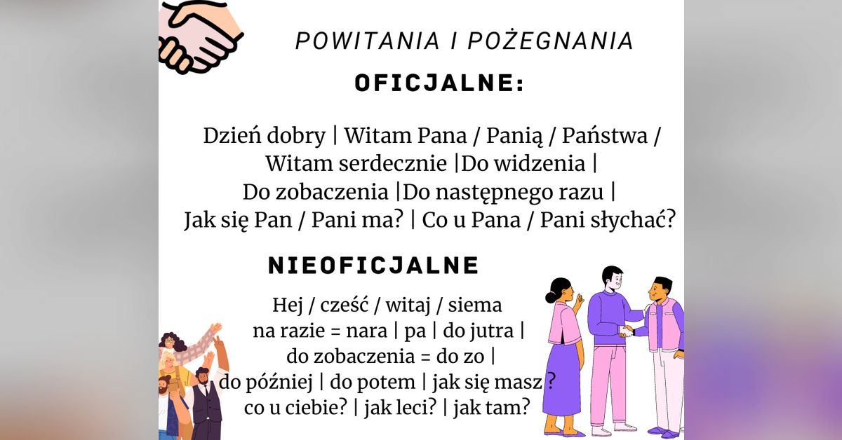 #315 Powitania i Pożegnania - Greetings and Farewells | Learn Polish ...