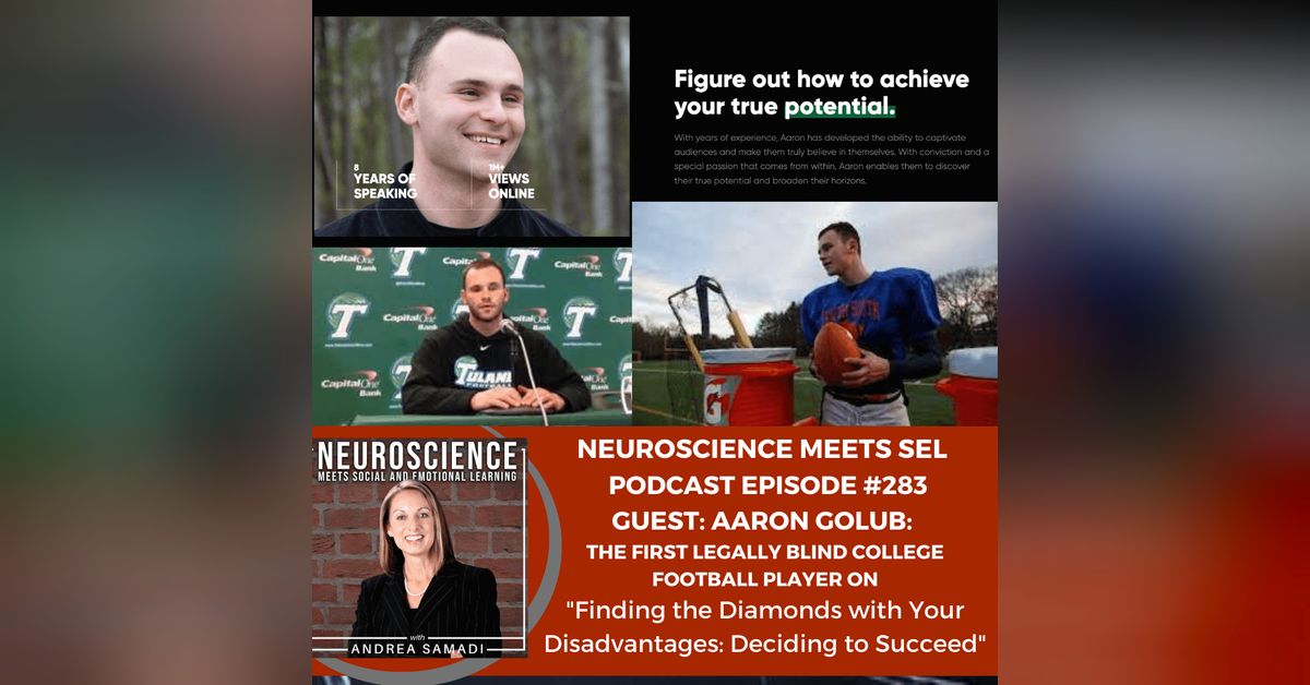 Aaron Golub, The First Legally Blind College Football Player on ...