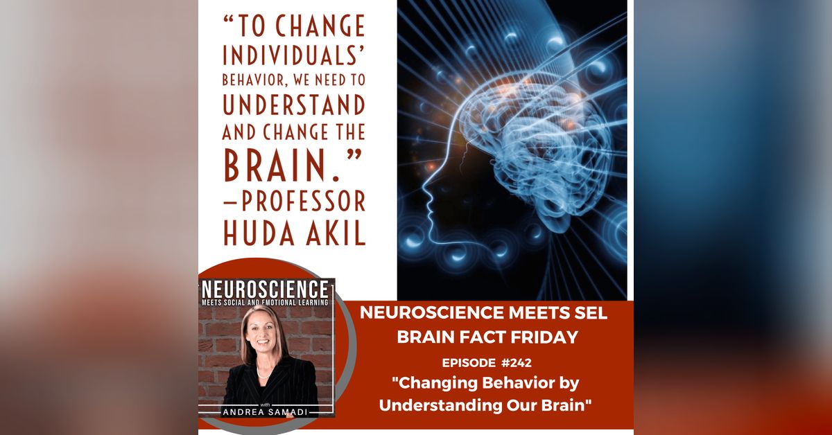Brain Fact Friday on ”Changing Behavior by Understanding Our Brain ...