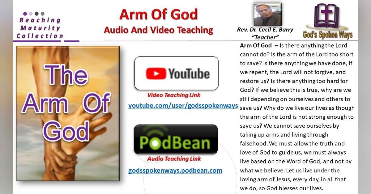 Arm Of God | God’s Spoken Ways