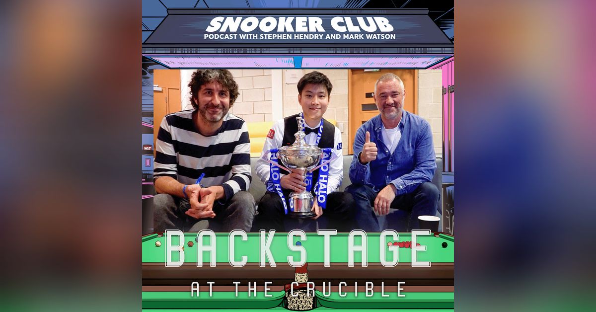 World Champion Zhao Xintong, Tim Key & Rick Edwards Backstage at The Crucible! | S2E21 | Snooker ...