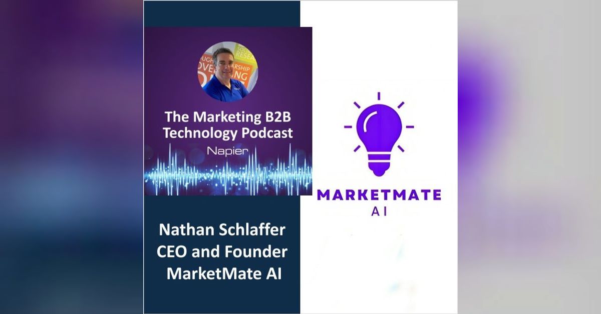 Interview with Nathan Schlaffer - MarketMate AI | Marketing B2B Technology