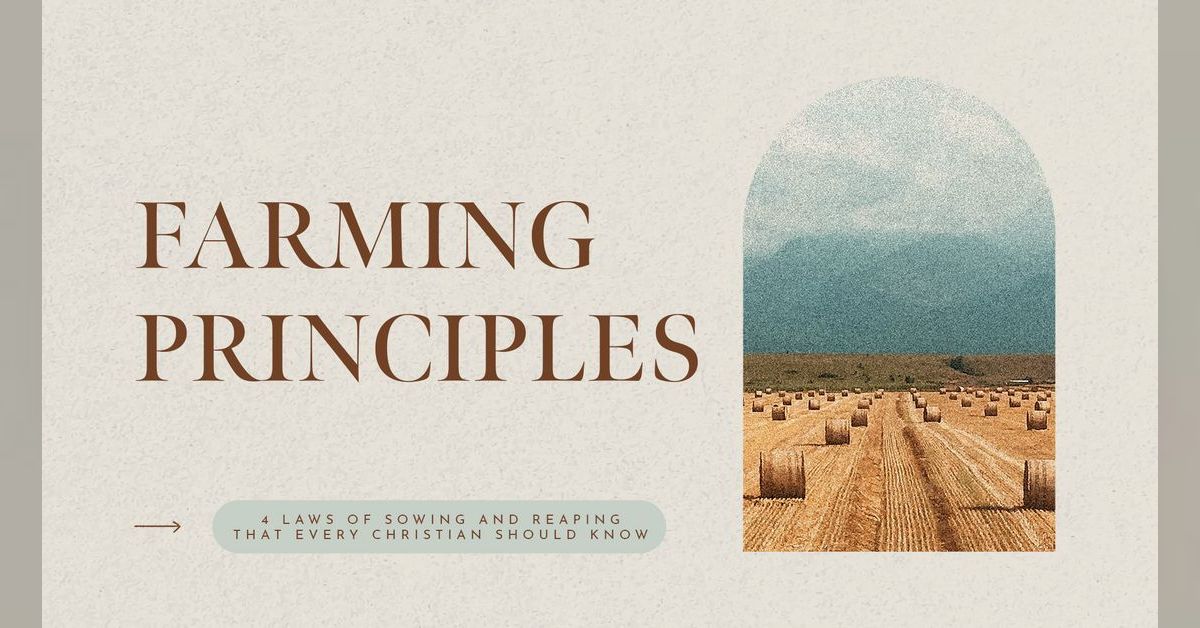 Farming Principles: 4 Laws of Sowing and Reaping That Every Christian ...