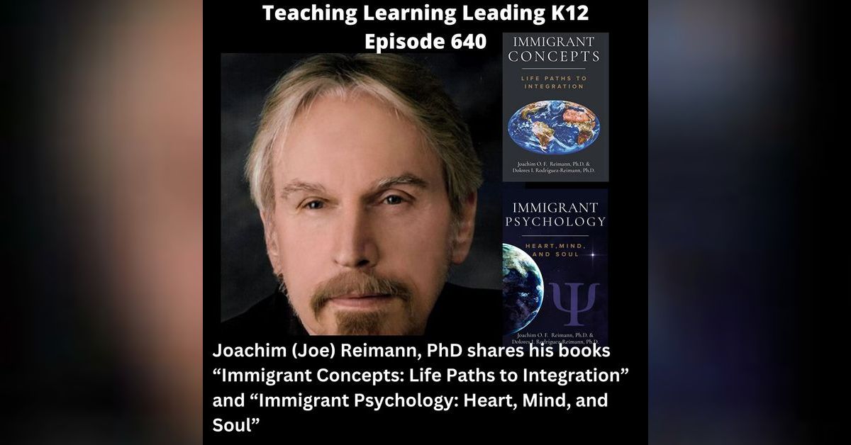 Joachim (Joe) Reimann, PhD shares his books "Immigrant Concepts: Life ...
