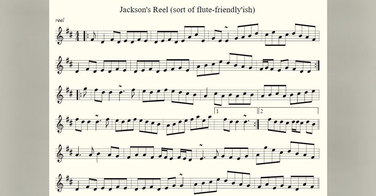 Jackson’s censored Reel | Irish Flute Tunes