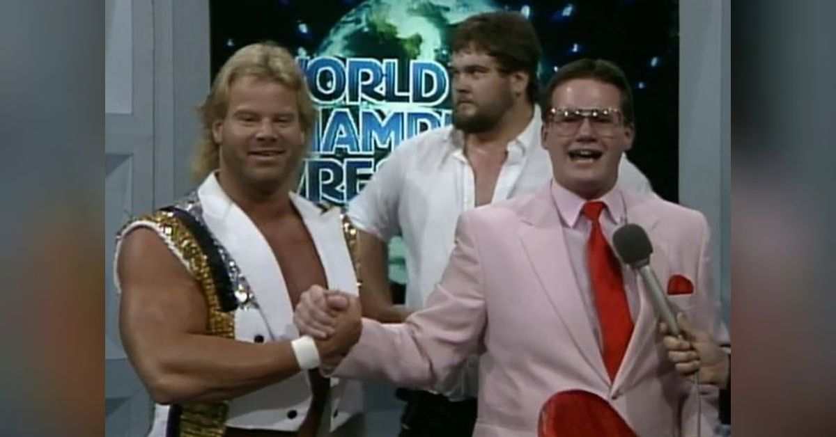 NWA WCW Sat night April 4, 1987, Mr Electricity Steve Regal, and the ...