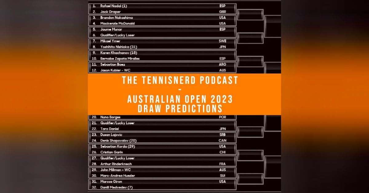 Australian Open 2023 Predictions | Tennisnerd - Where we bond over tennis