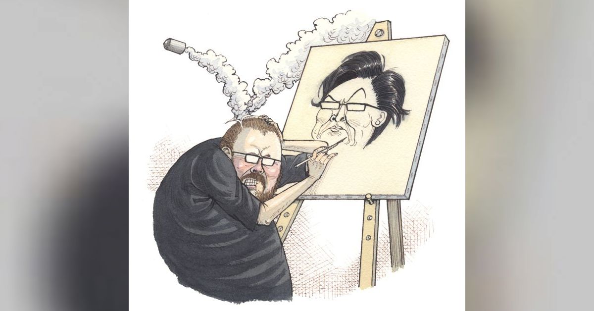 #84- A sketchy job with SCMP cartoonist Harry Harrison | Ho Ho Hong Kong