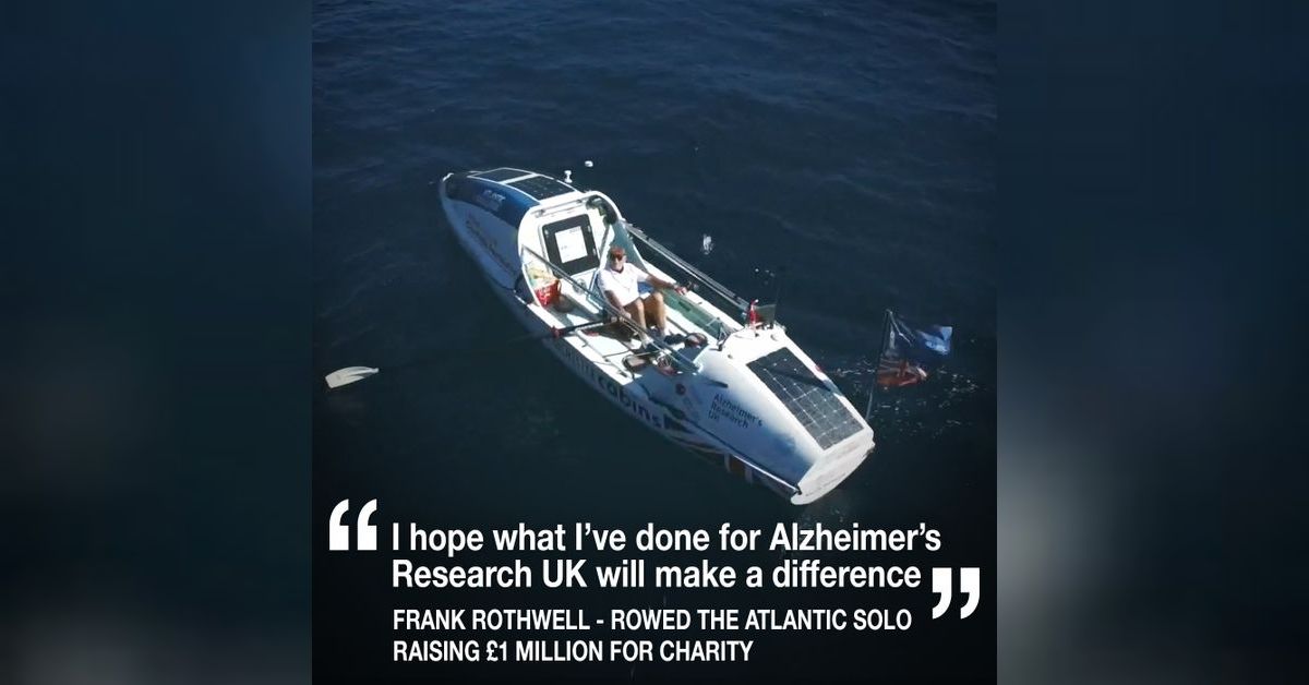 Helen meets 70 year-old Frank Rothwell who raised £1 million rowing the ...