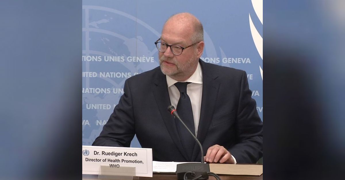 Rüdiger Krech, Directeur de la promotion de la santé à l’Organisation ...