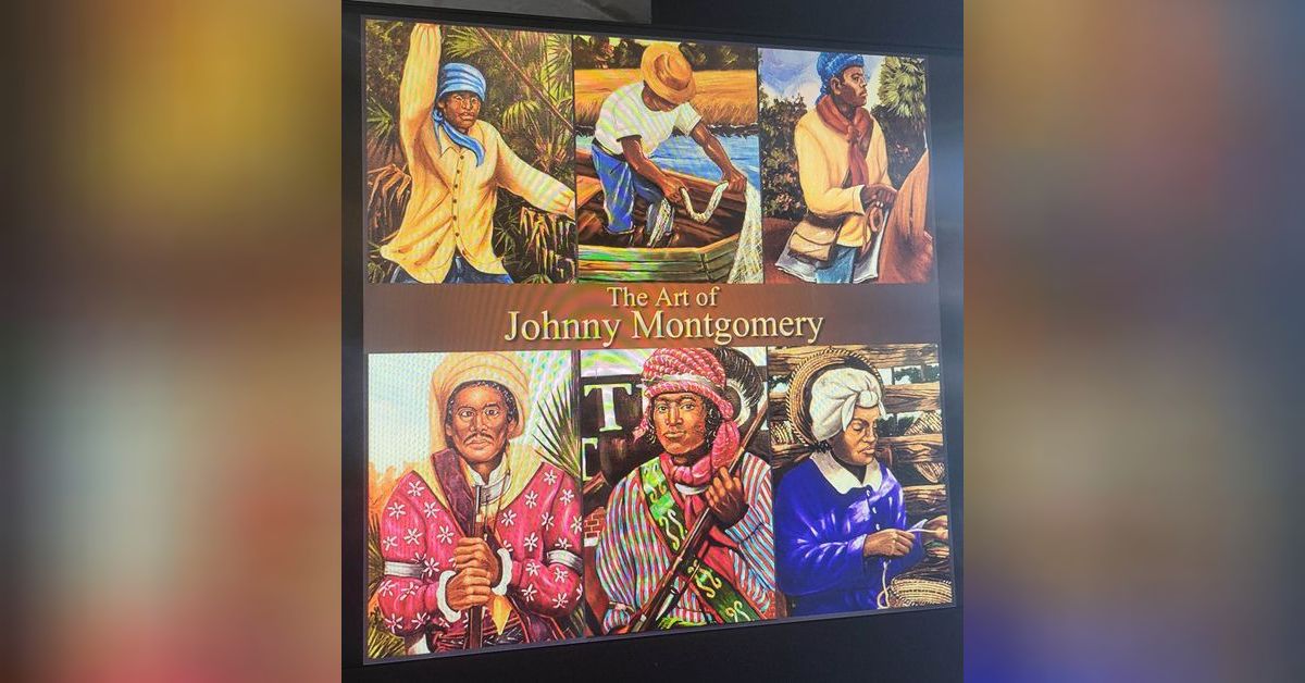 SW0143 Gullah Artist Johnny Montgomery Colors SemWar Maroon Heritage ...
