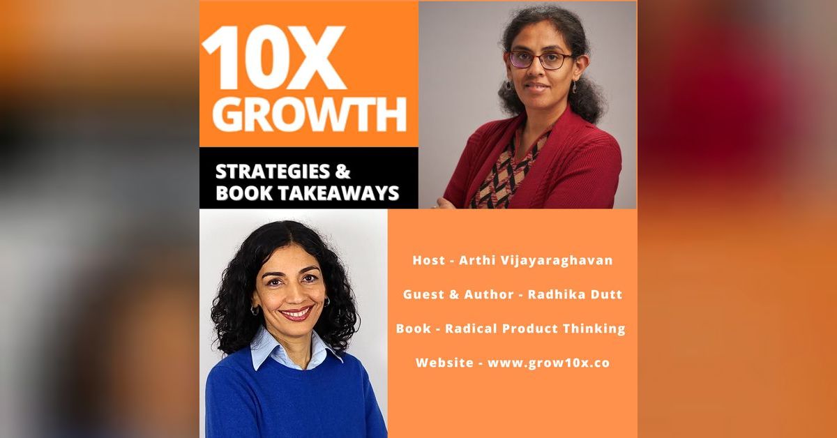 E67 - Radical Product Thinking with author Radhika Dutt | 10X Growth ...