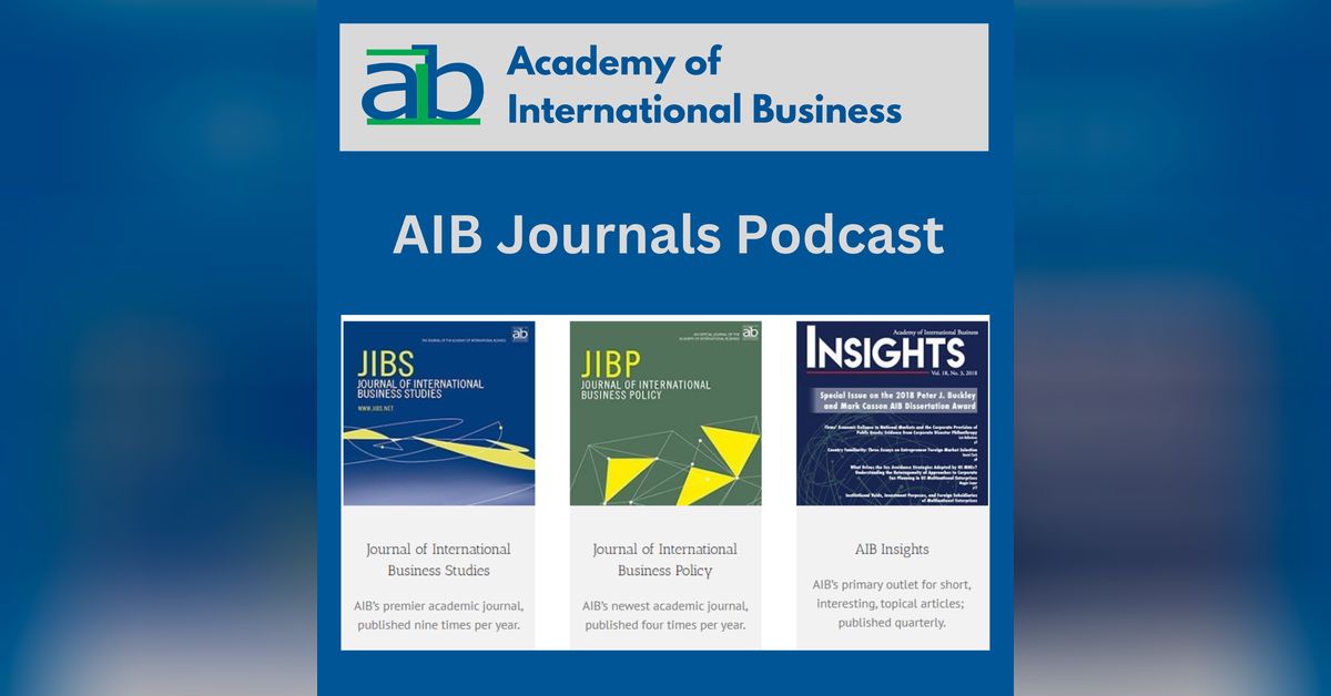 AIB Journals Podcast | Academy of International Business