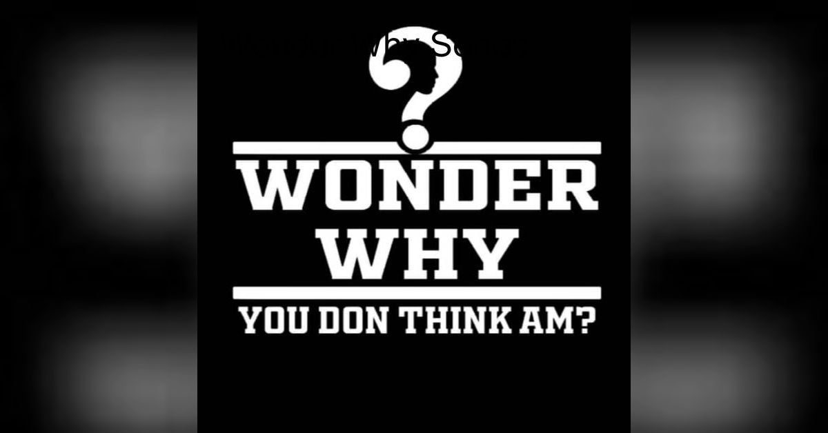 Wonder Why Series | youdonthinkam